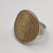 Handmade Vintage Coin Ring, Egyptian Cleopatra Coin Sterling Silver ...