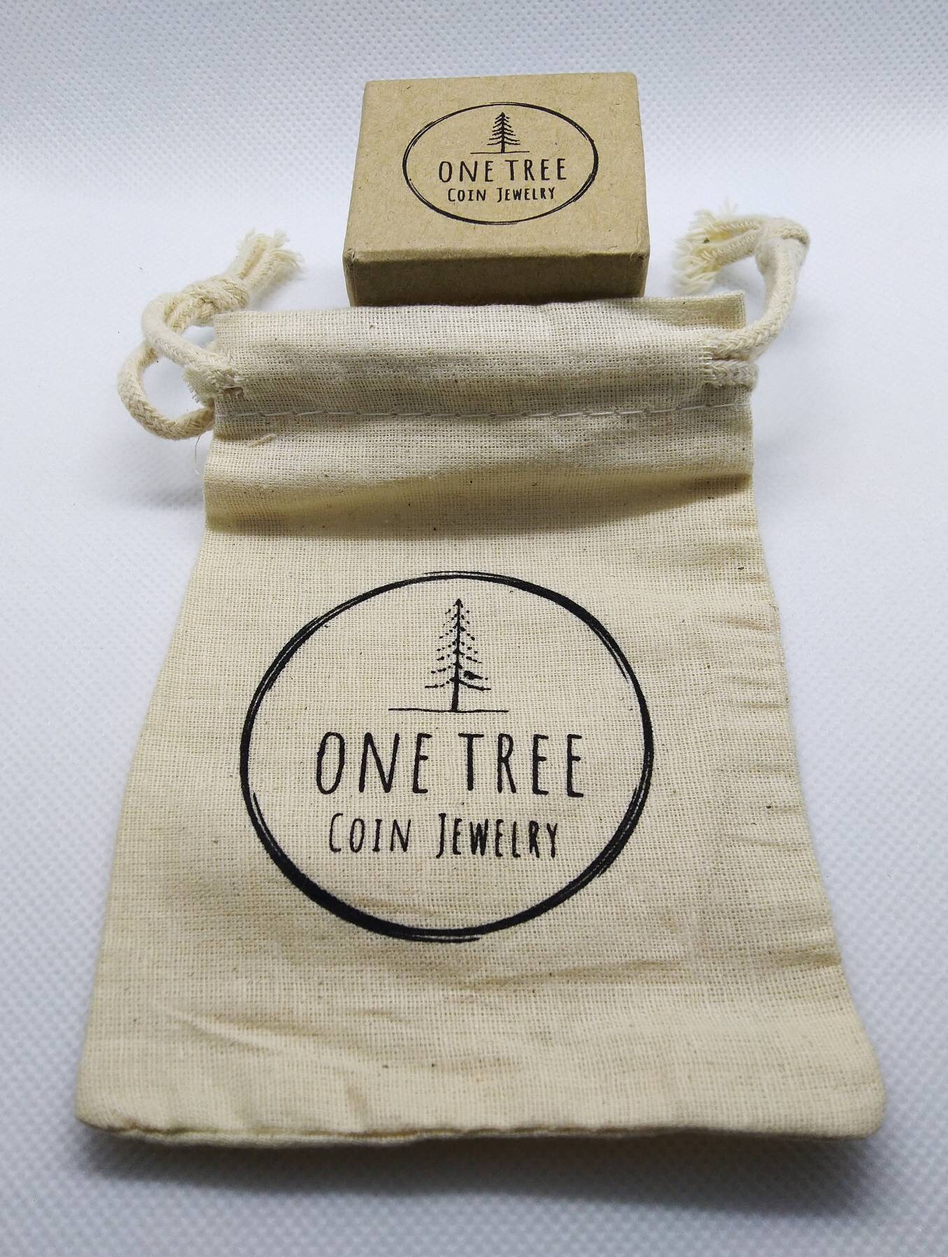 Handmade Vintage Coin Pendant, Israeli Pruta Palm Tree Coin Sterling ...