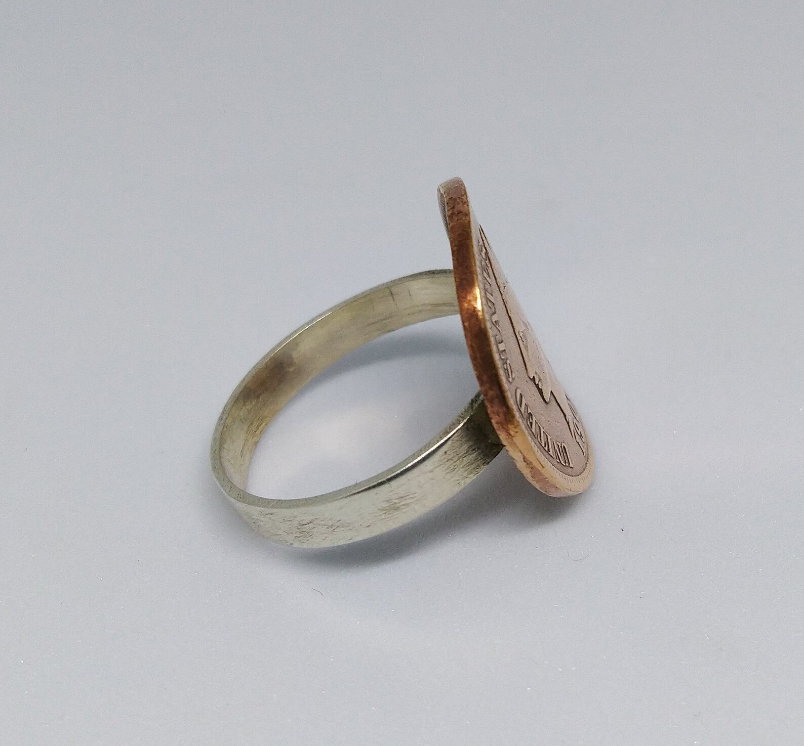 Handmade Antique Coin Ring USA American Indian Head Penny - Etsy