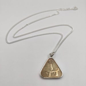 Handmade Coin Pendant, Cook Islands Triangular Coin Sterling Silver ...