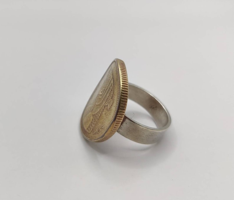 Handmade Vintage Coin Ring Egyptian Cleopatra Coin Sterling - Etsy