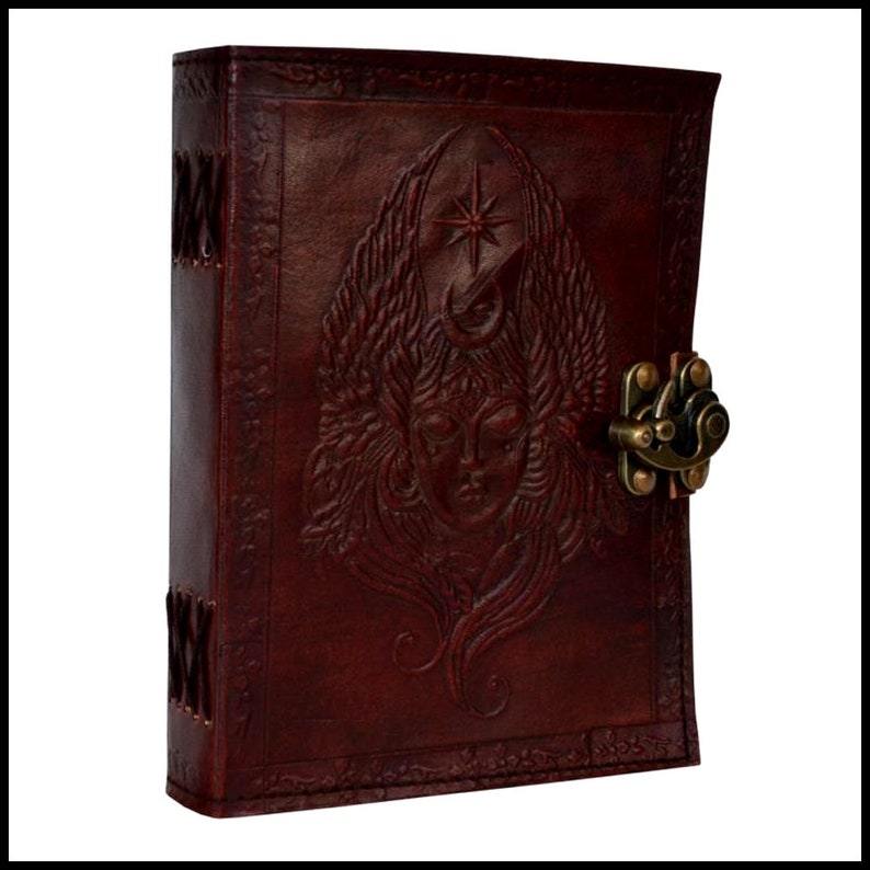 Nautical-retro Embossed Leather Journal brown 5 X 7 Inches - Etsy