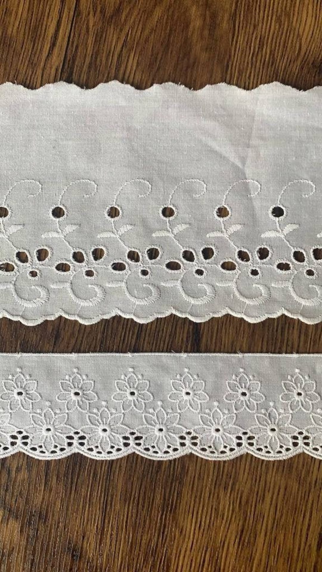 100% Cotton Eyelet Lace Bundle - Etsy