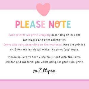 Color Correction HEX Code Color Chart Printable Designer Quick ...