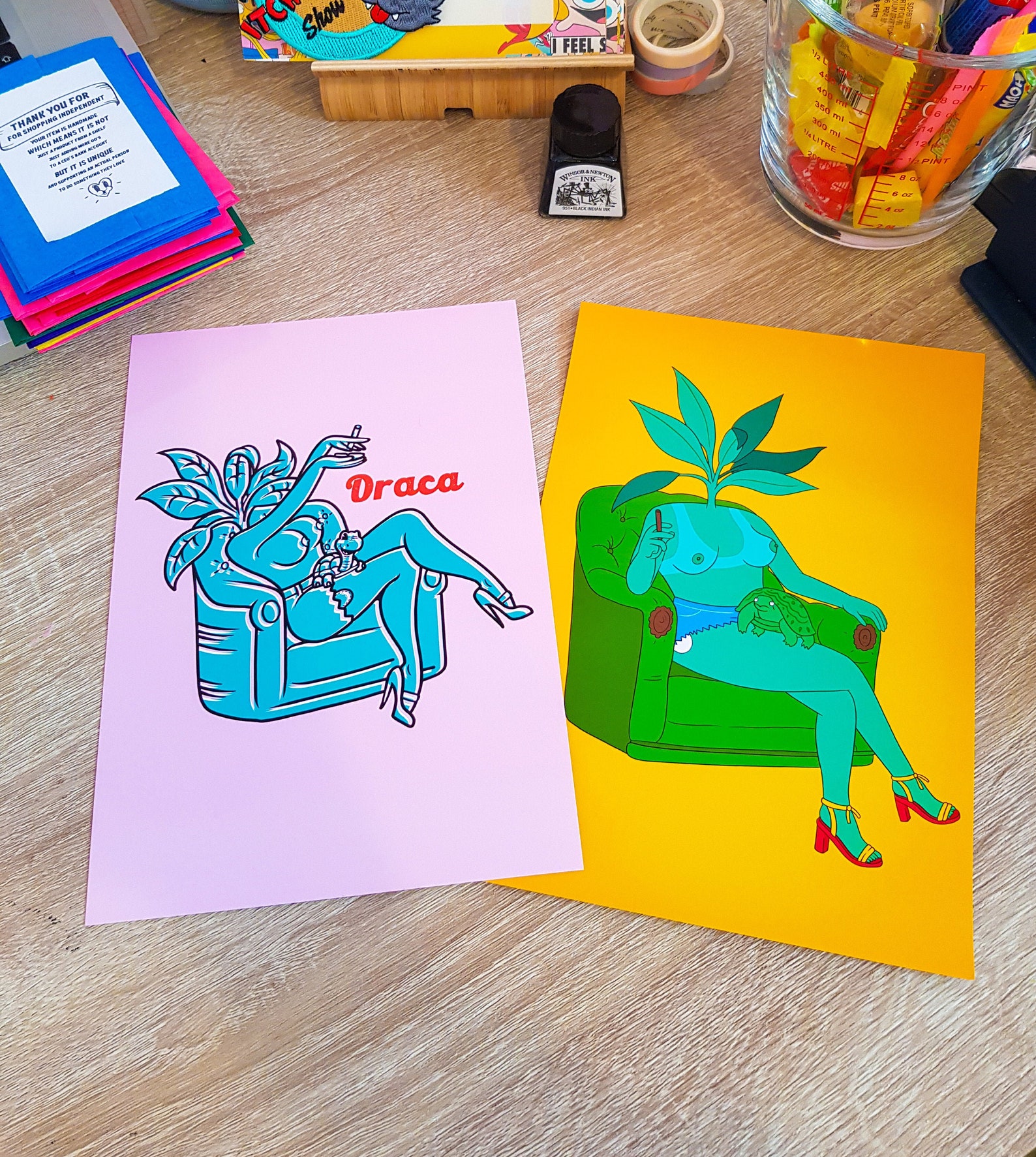 Tuca And Bertie Draca Plant Woman Print Etsy