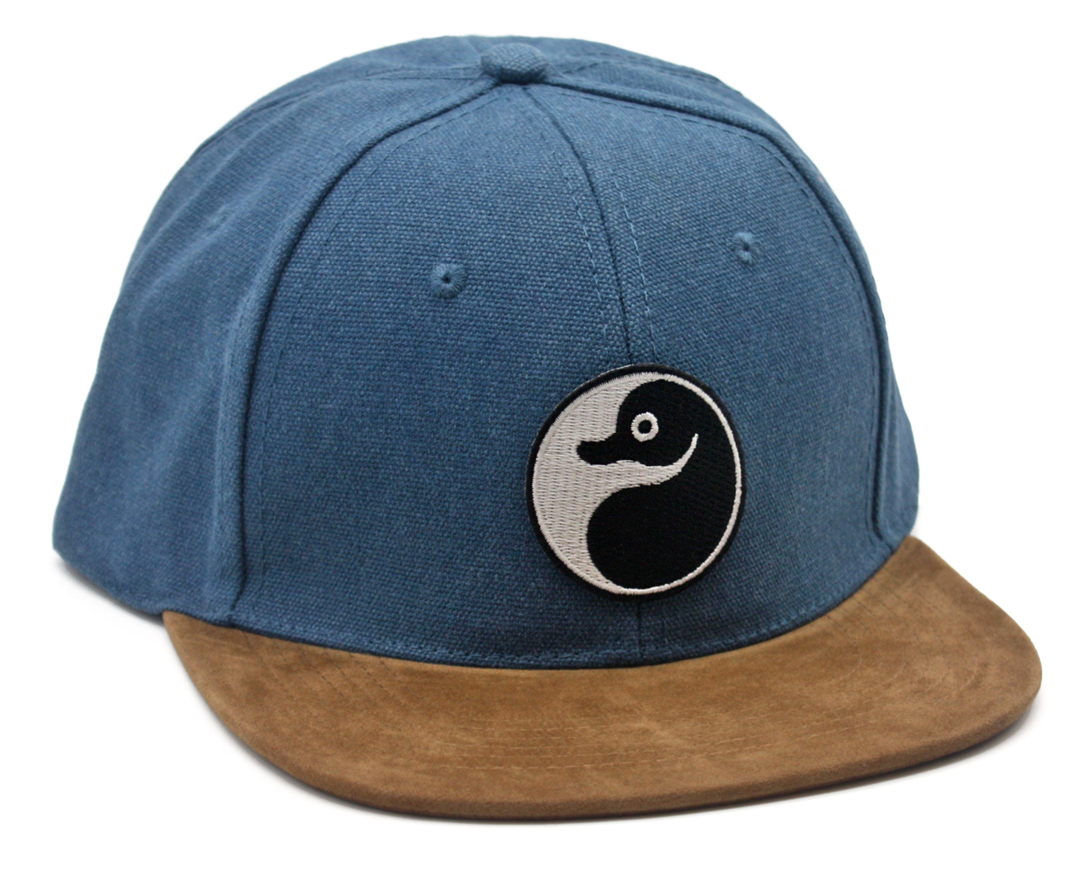 Platypus Yin Yang Denim Suede Snapback Hat Designer Streetwear - Etsy