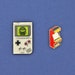 Retro Gaming Enamel Pin Badge Set - Arcade Machine Video Games Game Boy ...