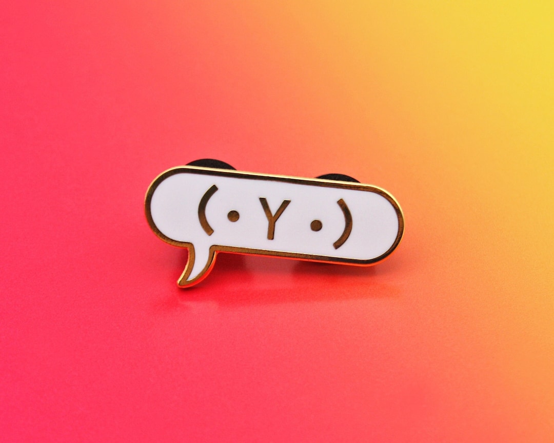 Boobs Text Art Hard Enamel Pin - Rude Funny Humour Boobies Tits Gold ...