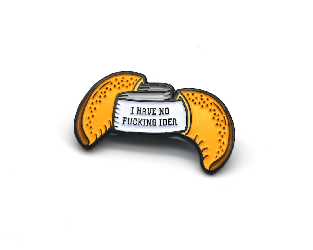 Fortune Cookie Enamel Pin Badge Punk Rude Humour Cuss Profanity Joke ...