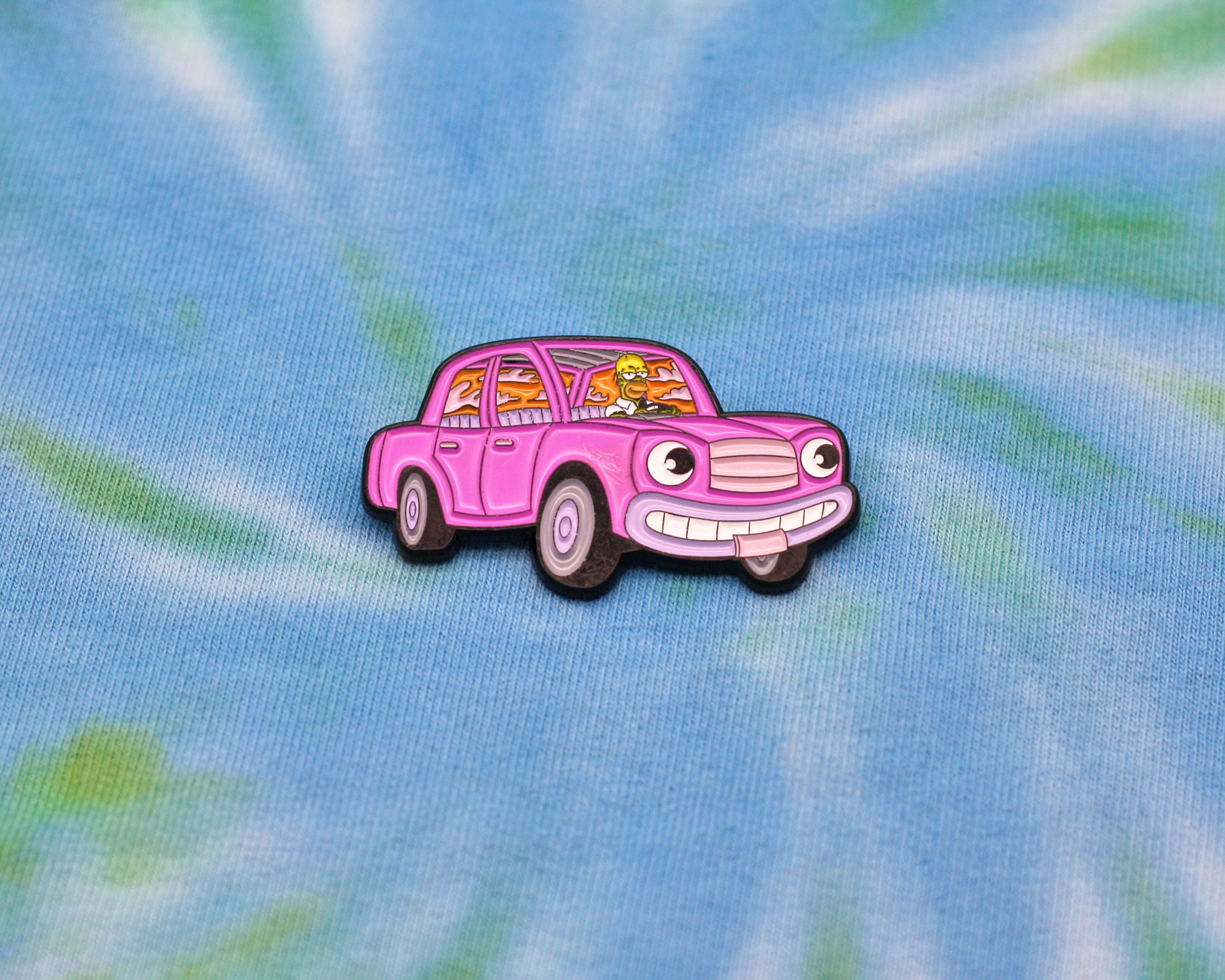 Homer Simpson Driving Car Enamel Pin Badge Lapel Pins for - Etsy