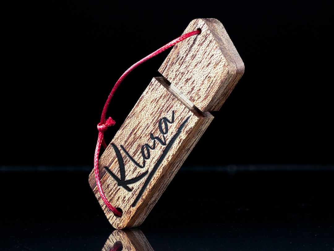 Personalized Engraved Wooden USB Flash Drive - 64GB/128GB - Custom USB ...