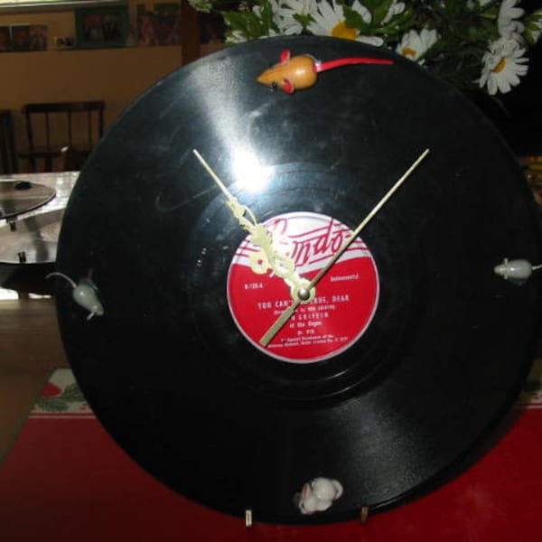 Vinyl Wall Clock - Etsy