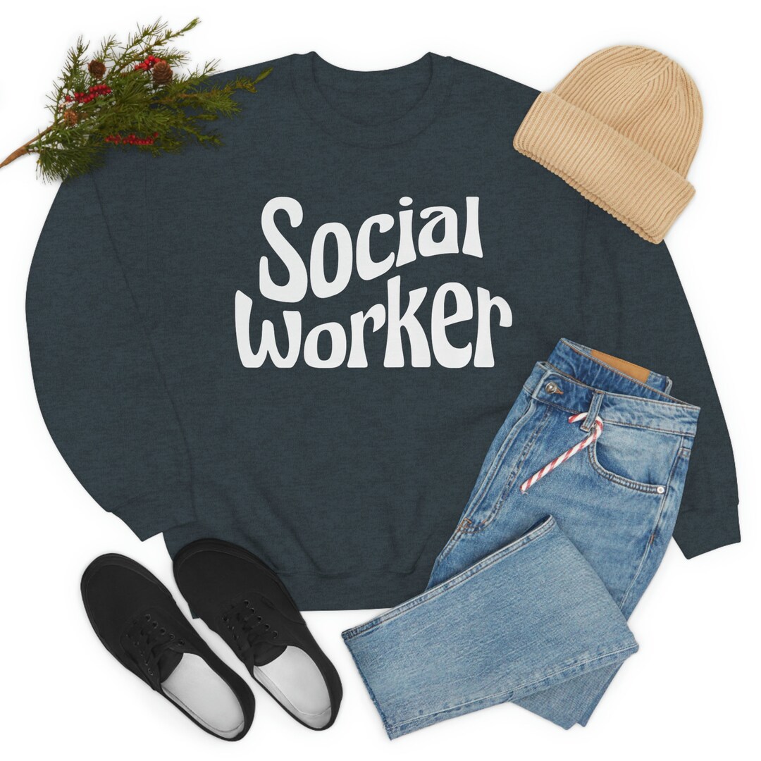 Social Worker Crewneck Sweatshirt, Social Worker Gift, School Social ...