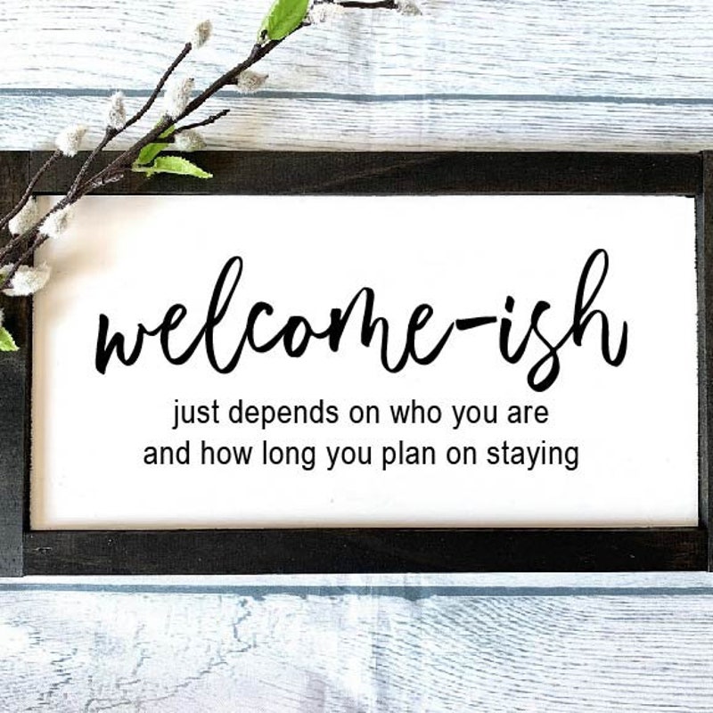 Funny Welcome Sign - Etsy
