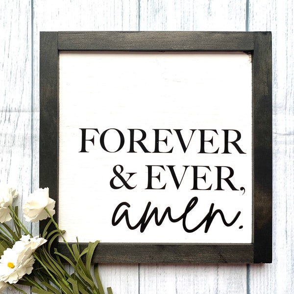 Forever and Ever Amen Signs - Etsy