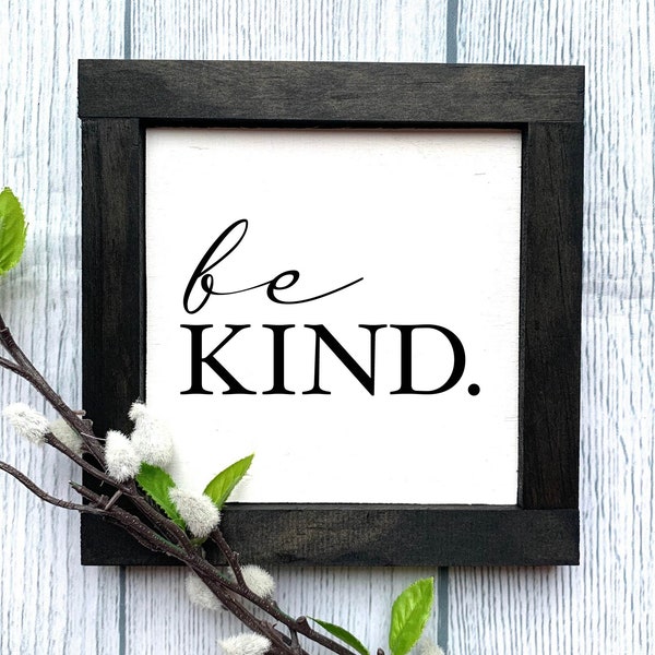 Kindness Wood Sign - Etsy