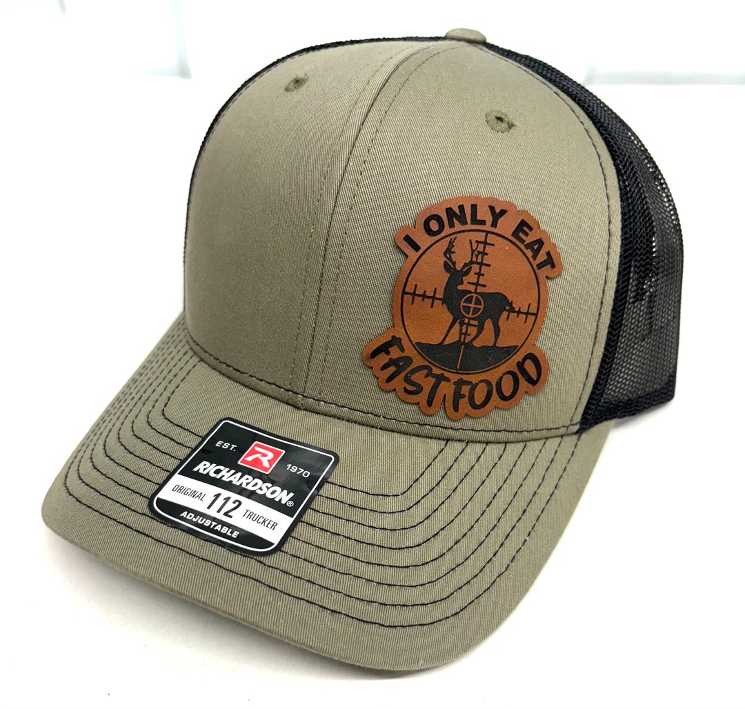 I Only Eat Fast Food Hunting Hat, Richardson 112 Trucker Hat, Funny Hat ...