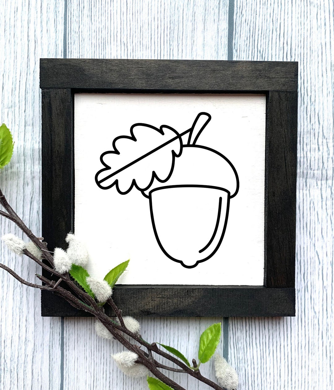 Acorn Wooden Sign, Acorn Sign, Kitchen Sign, Wooden Sign, Home Decor ...