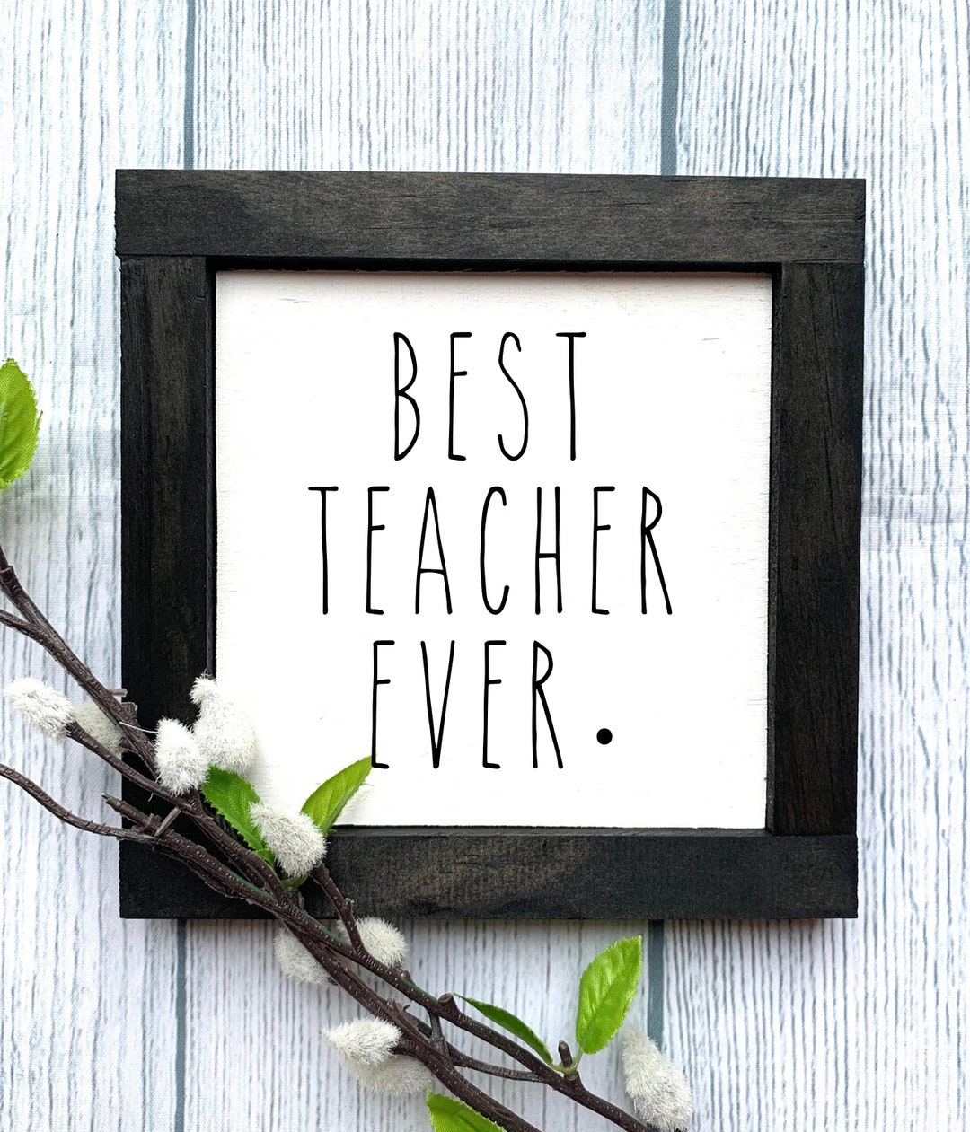 Best Teacher Ever Wooden Sign, Teacher Sign, Classroom Decor, Teacher ...