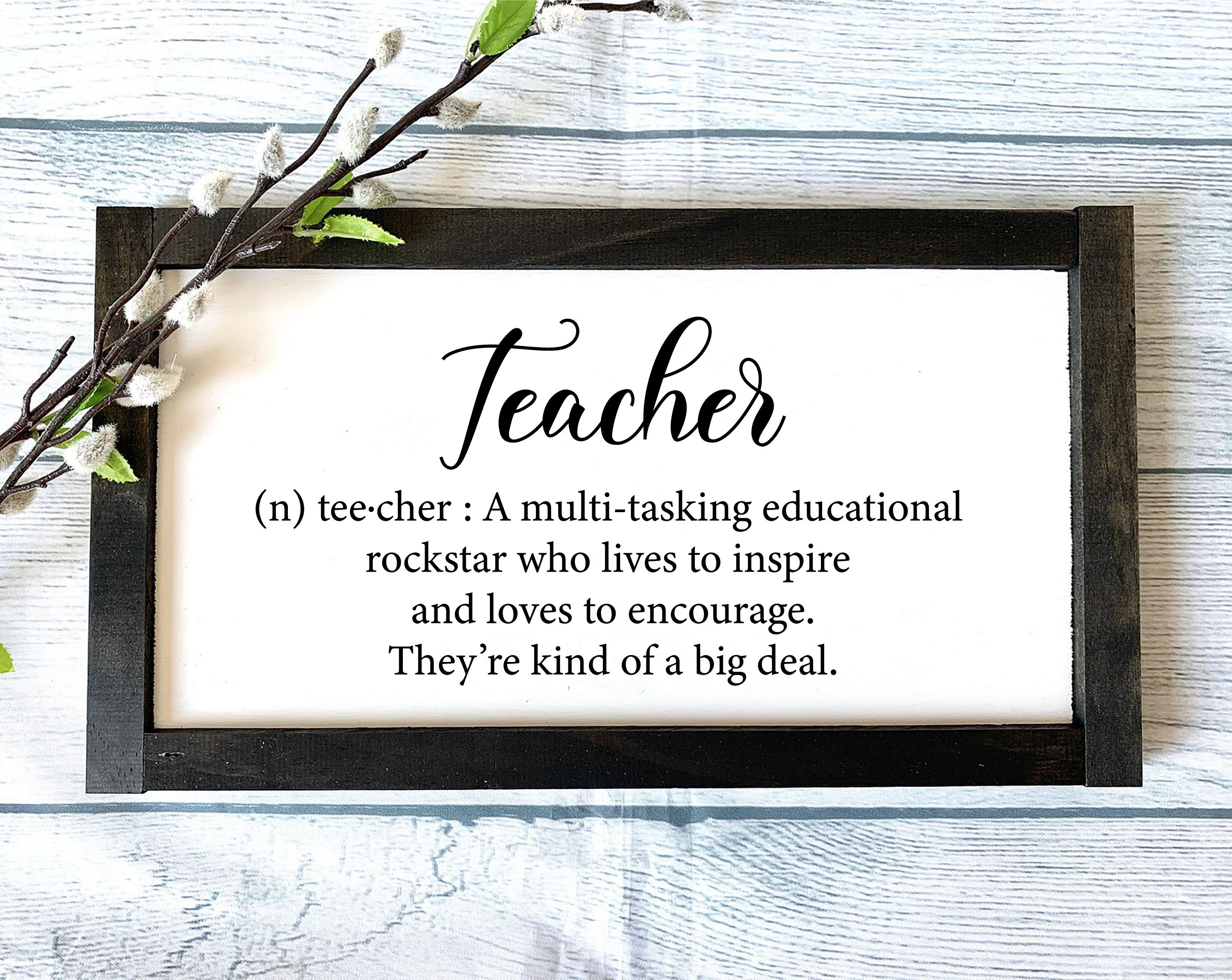 Teacher Definition Sign, Teacher Gift, Teacher Sign, Classroom Decor ...