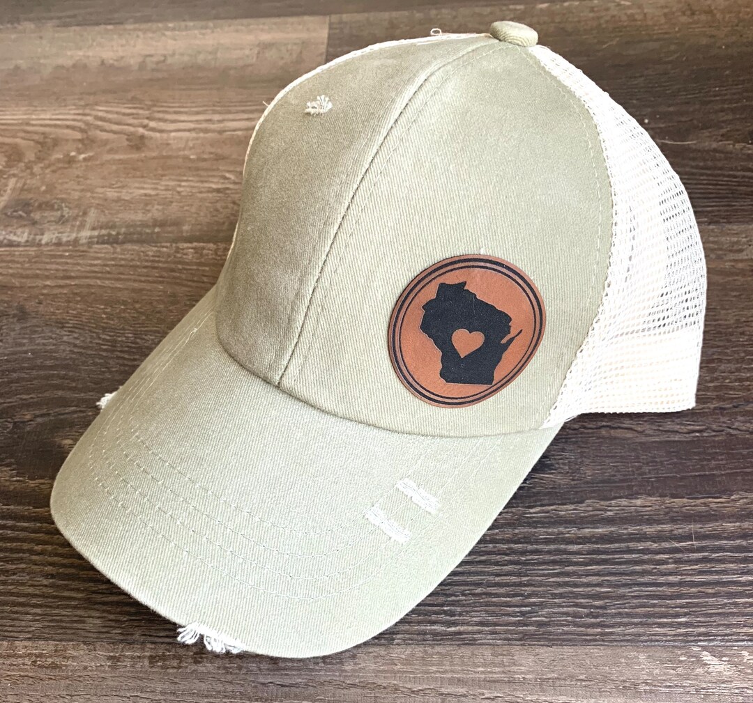 Wisconsin Hat, Ponytail Hat, Grandma Hat, Gift for Woman, Lady’s Hat ...