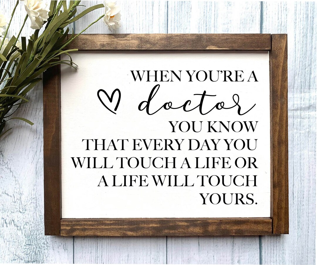 Doctor Wooden Sign, Doctor Gift, I'm A Doctor, Doctor Gift, Doctor Sign ...