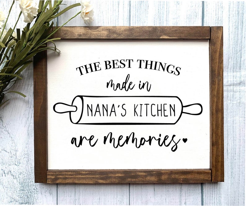 Nana's Kitchen Wooden Sign Kitchen Decor Kitchen Sign | Etsy