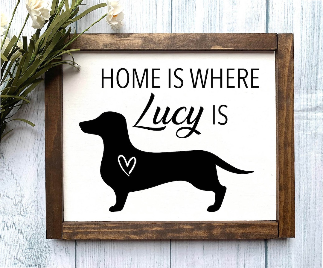 Weiner Dog Wooden Sign, Dog Lover Decor, Dog Sign, Home Decor, Gift ...