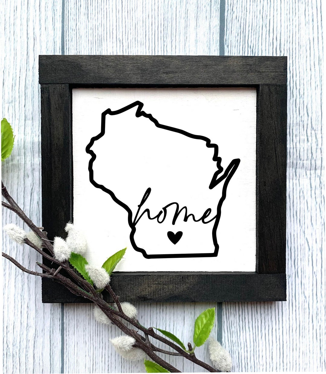 Wisconsin Home Wooden Sign, Wisconsin Decor, WI Sign, WI Gift, Home ...