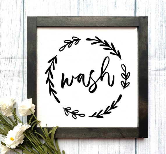 Wash Wooden Sign Laundry Room Decor Laundry Room Sign | Etsy