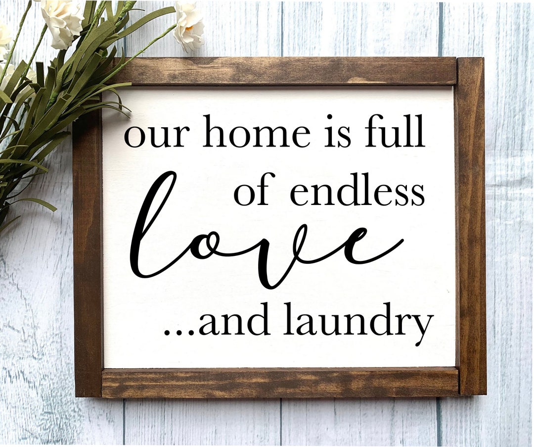 LARGE Laundry Farmhouse Wooden Sign, Laundry Room Decor, Laundry Room ...