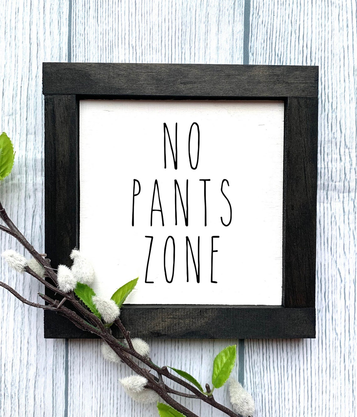 No Pants Zone Wooden Sign Laundry Sign Laundry Decor - Etsy