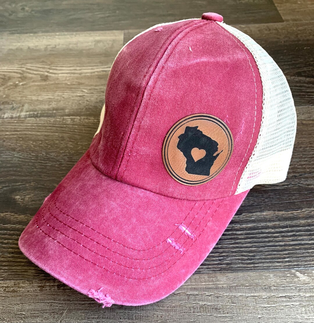 Wisconsin Hat, Ponytail Hat, Grandma Hat, Gift for Woman, Lady’s Hat ...