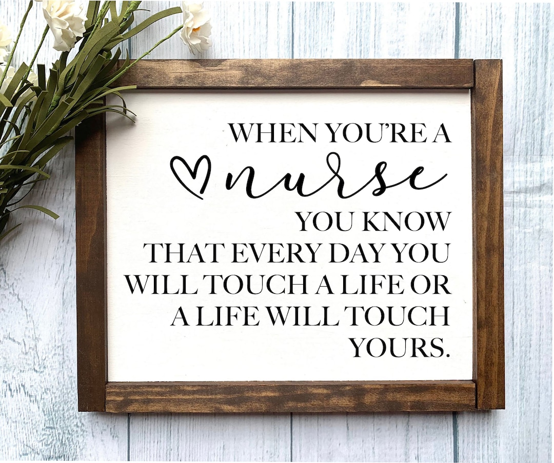 Nurse Wooden Sign, Nurse Gift, I'm A Nurse, Nursing Gift, Nursing Sign ...