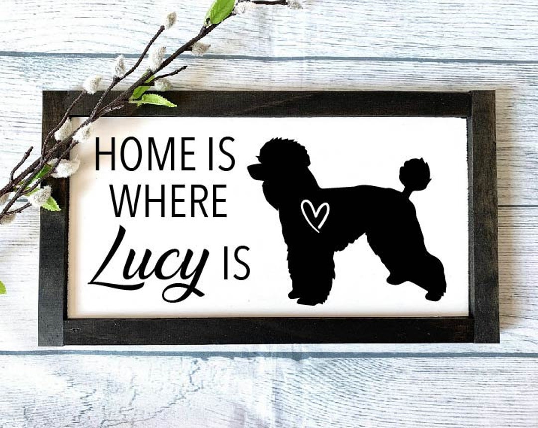 Poodle Dog Wooden Sign, Dog Lover Decor, Dog Sign, Home Decor, Gift ...