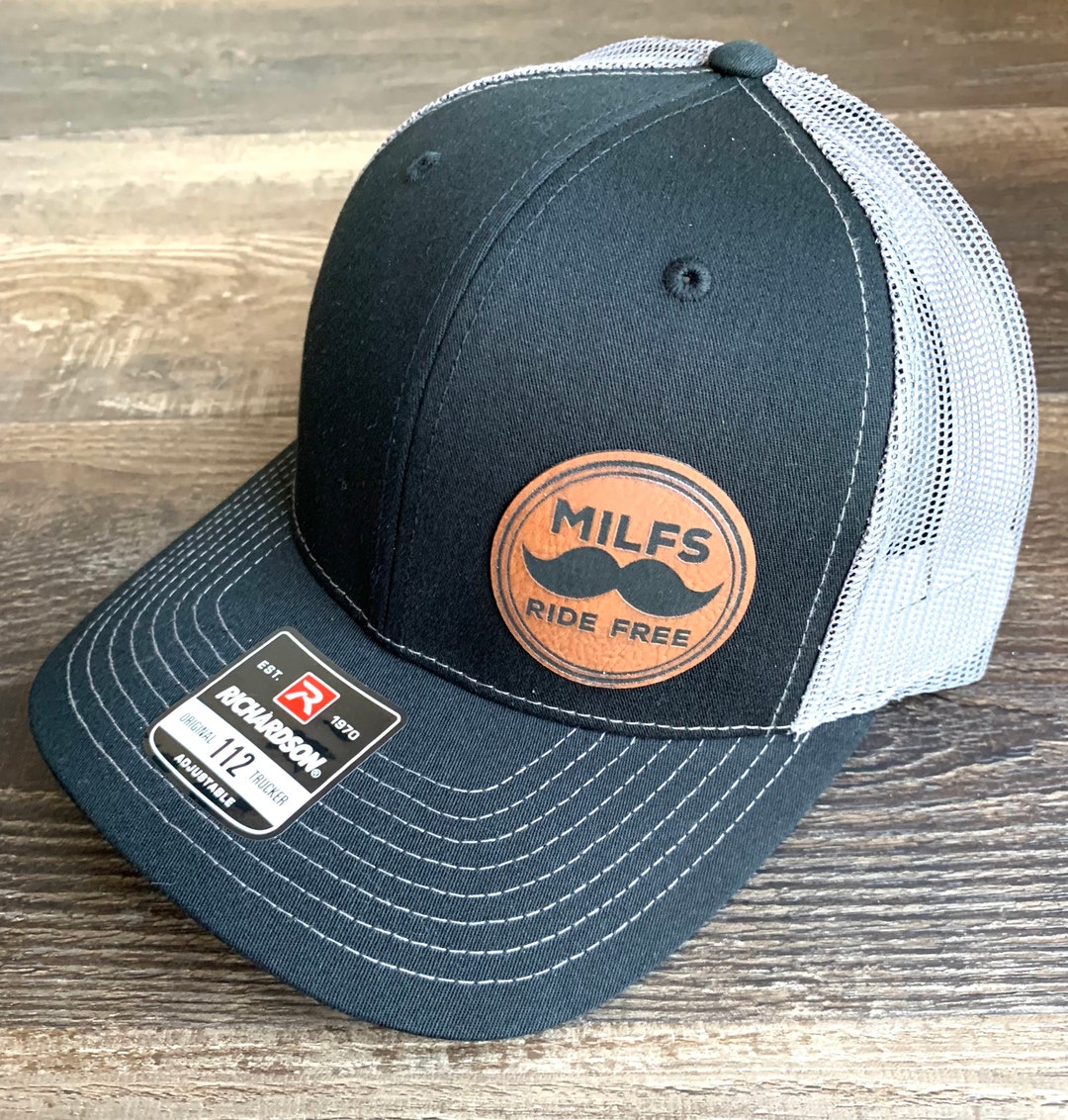 Milfs Ride Free Hat, Richardson 112 Trucker Hat, Funny Hat, Gift for ...