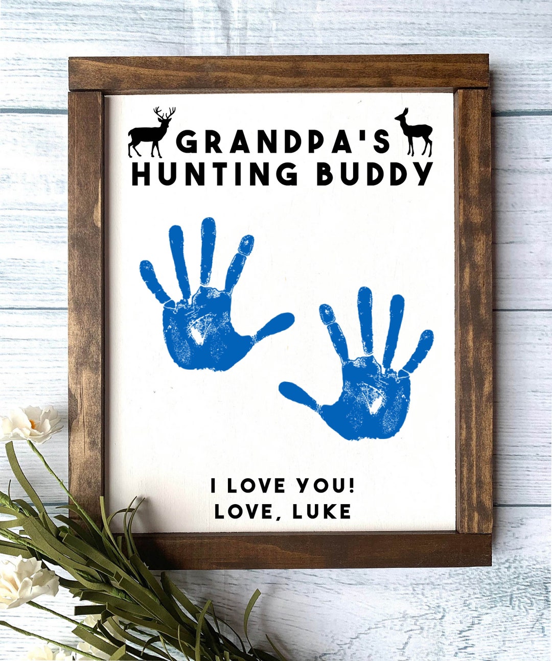 Grandpa's Hunting Buddy - Grandpa Christmas Gift, Father's Day Gift ...