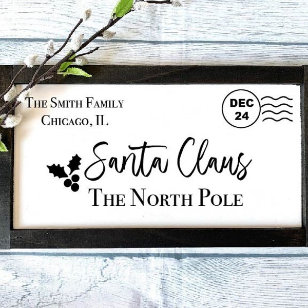 Letter to Santa Sign - Etsy