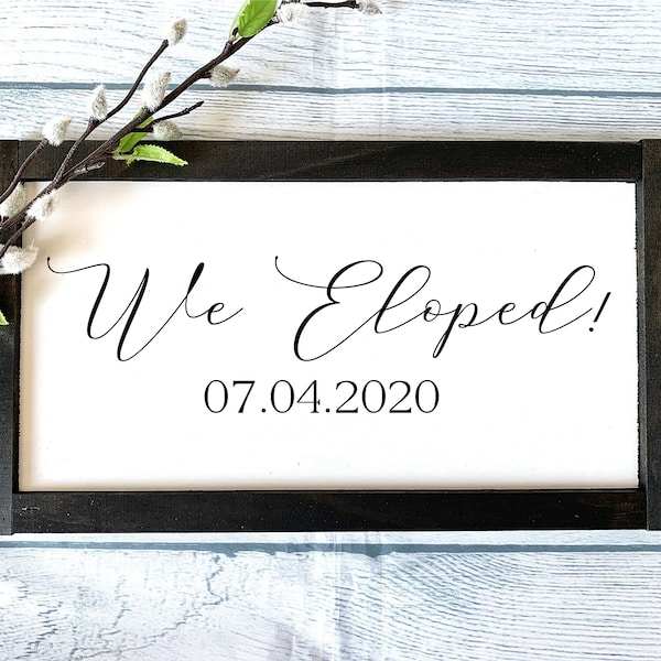 We Eloped - Etsy