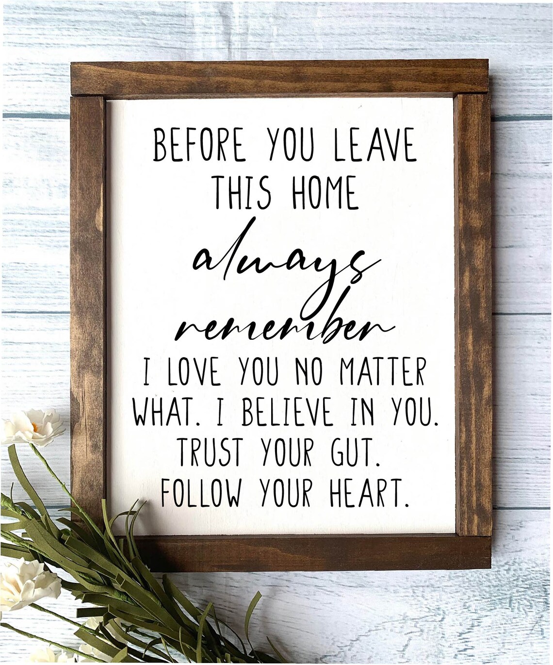 Always Remember Wooden Sign, Entryway Decor, Housewarming Gift ...