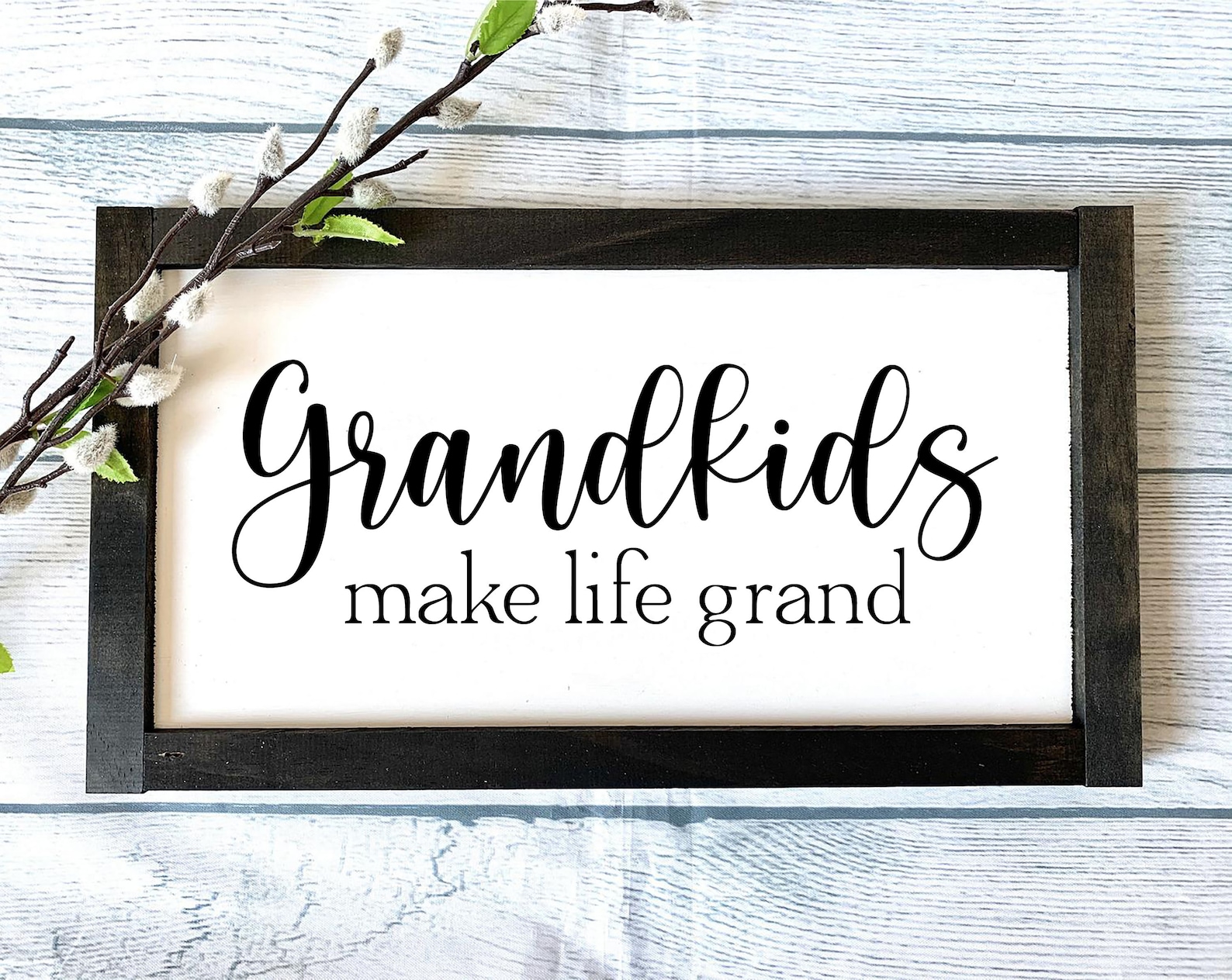 Grandkids Make Life Grand Sign, Grandparents Wooden Sign, Grandparents ...