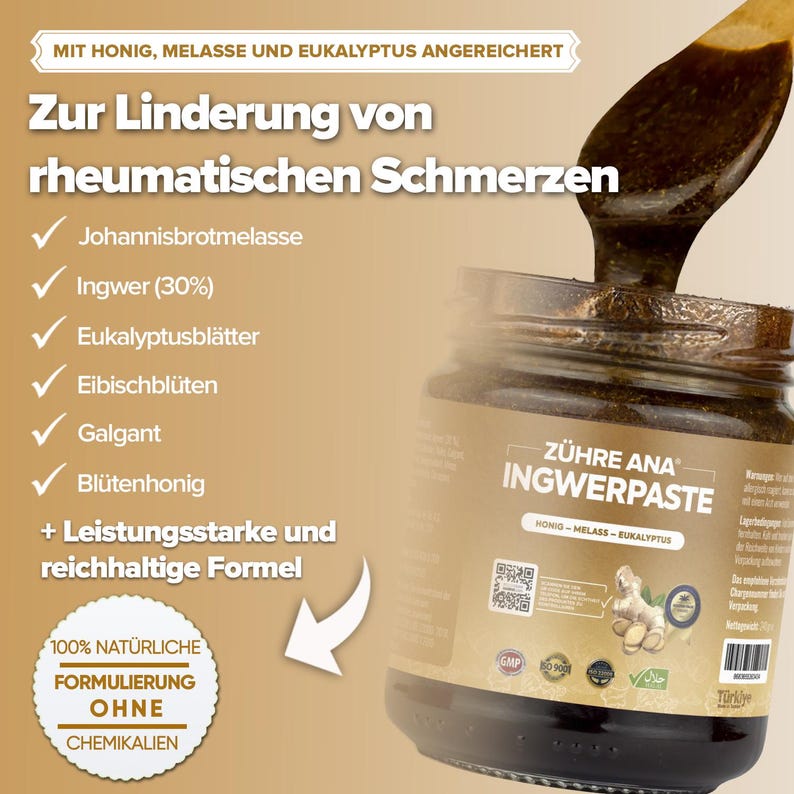 Zuhre Ana Natural Ginger & Eucalyptus Paste - Etsy