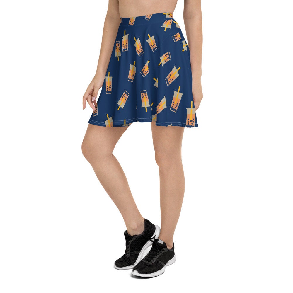 Boba Skater Skirt boba Shirt, Bubble Tea Shirt, Bubble Tea Merch, Boba ...
