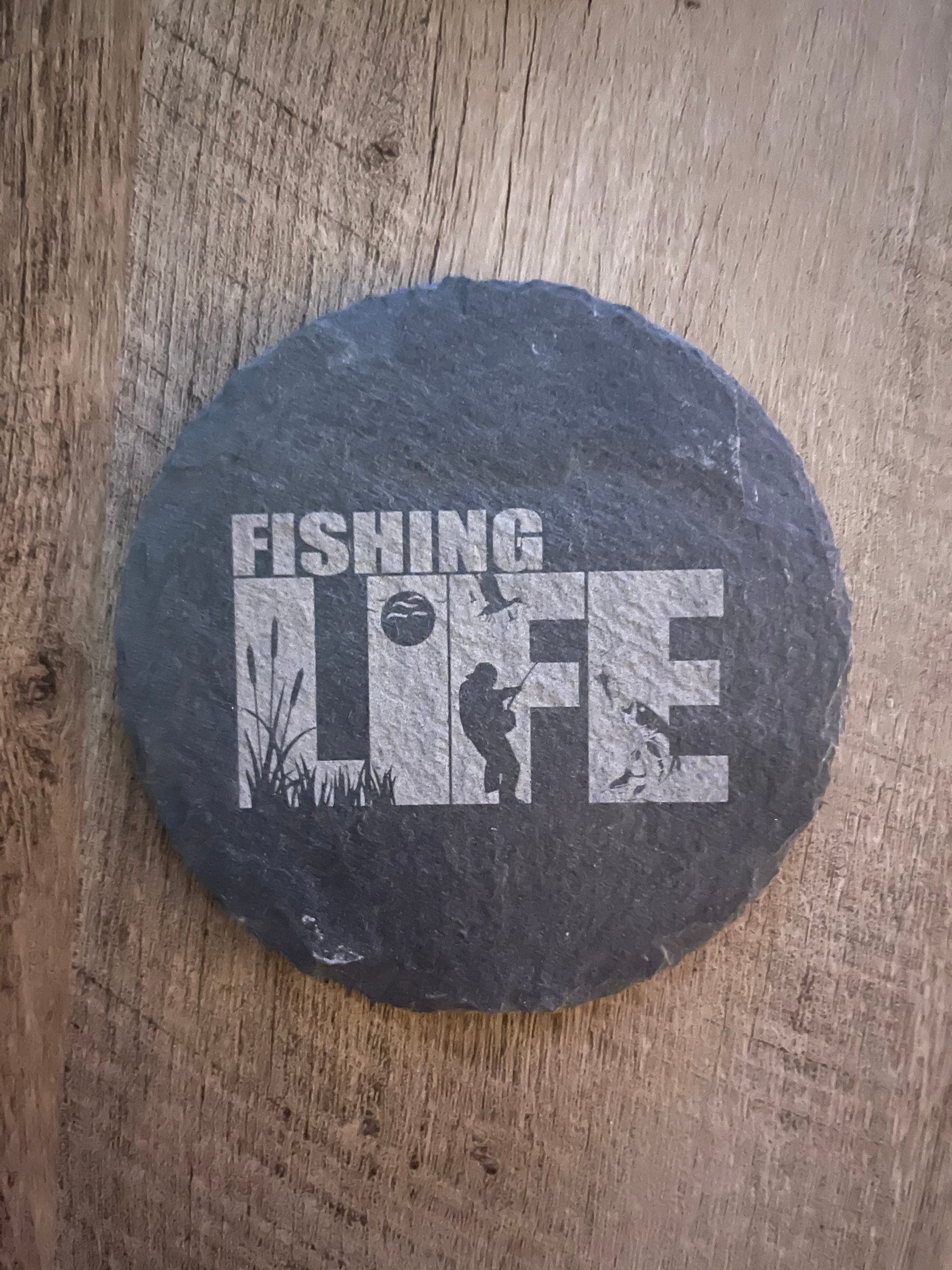 Fishing Slate Coasters Set of 4 Wedding Gifts Drink - Etsy
