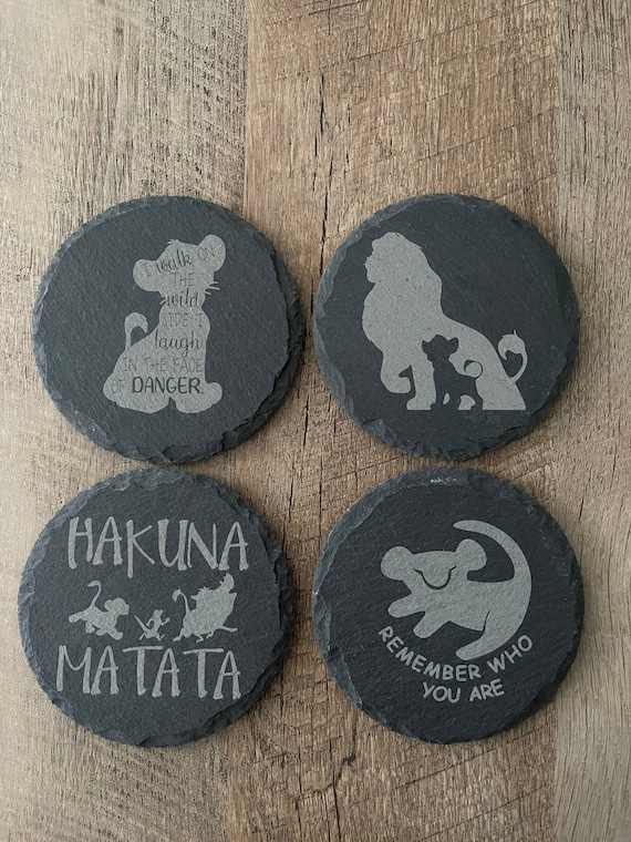 The Lion King Slate Coasters Set of 4 Wedding Gifts Drink - Etsy