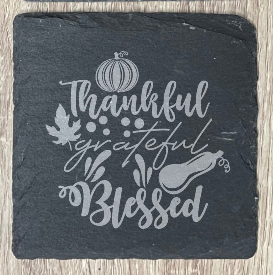 Fall Slate Coasters, Set of 4 Square, Hello Fall, Wedding Gifts, Drink ...