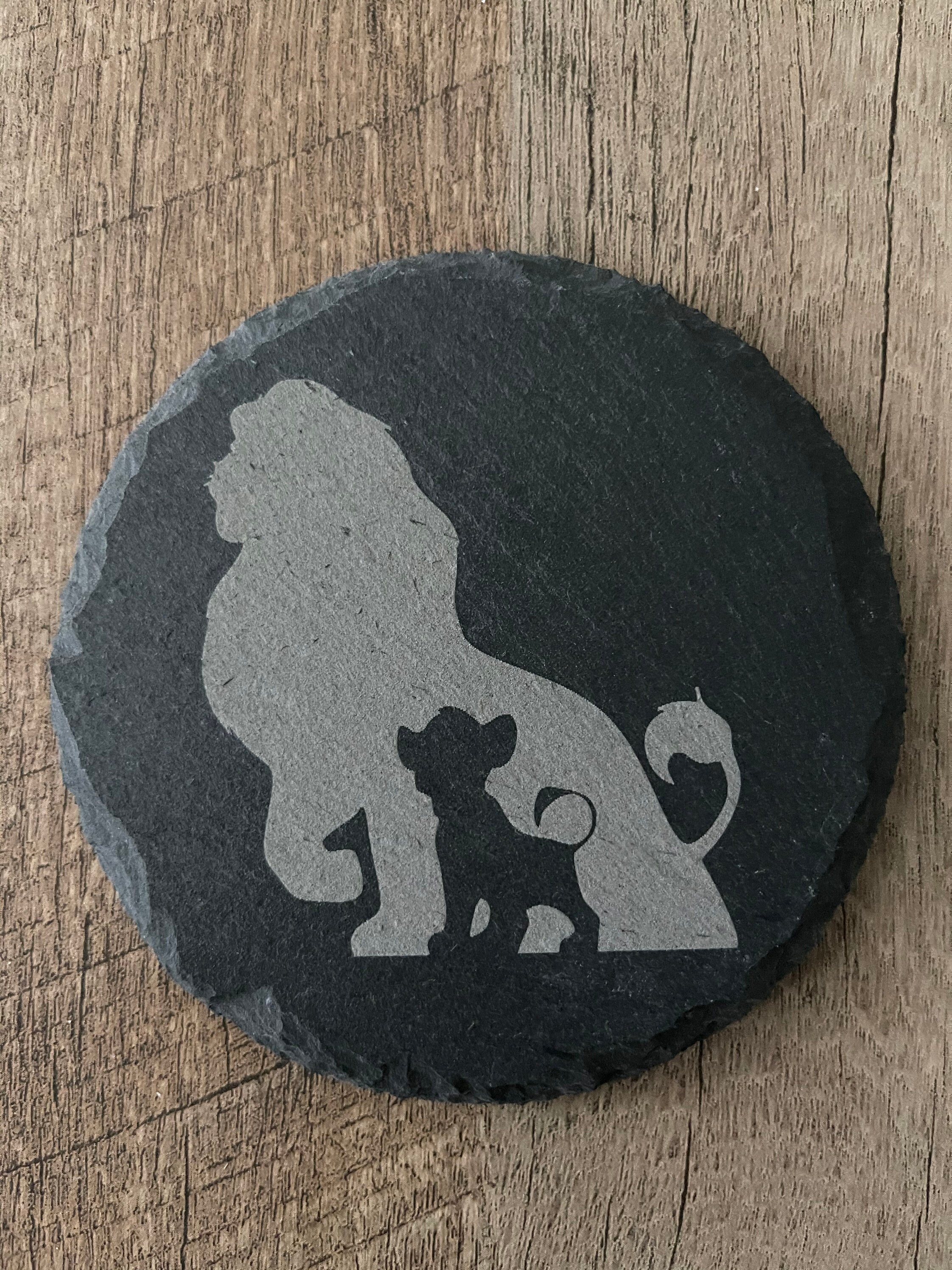 The Lion King Slate Coasters , Set of 4, Wedding Gifts, Drink Coasters ...