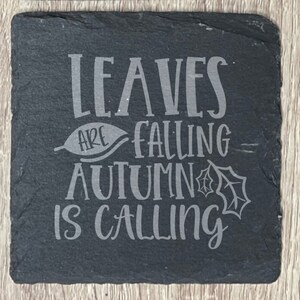 Fall Slate Coasters, Set of 4 Square, Farm Fresh Pumpkins, Wedding ...