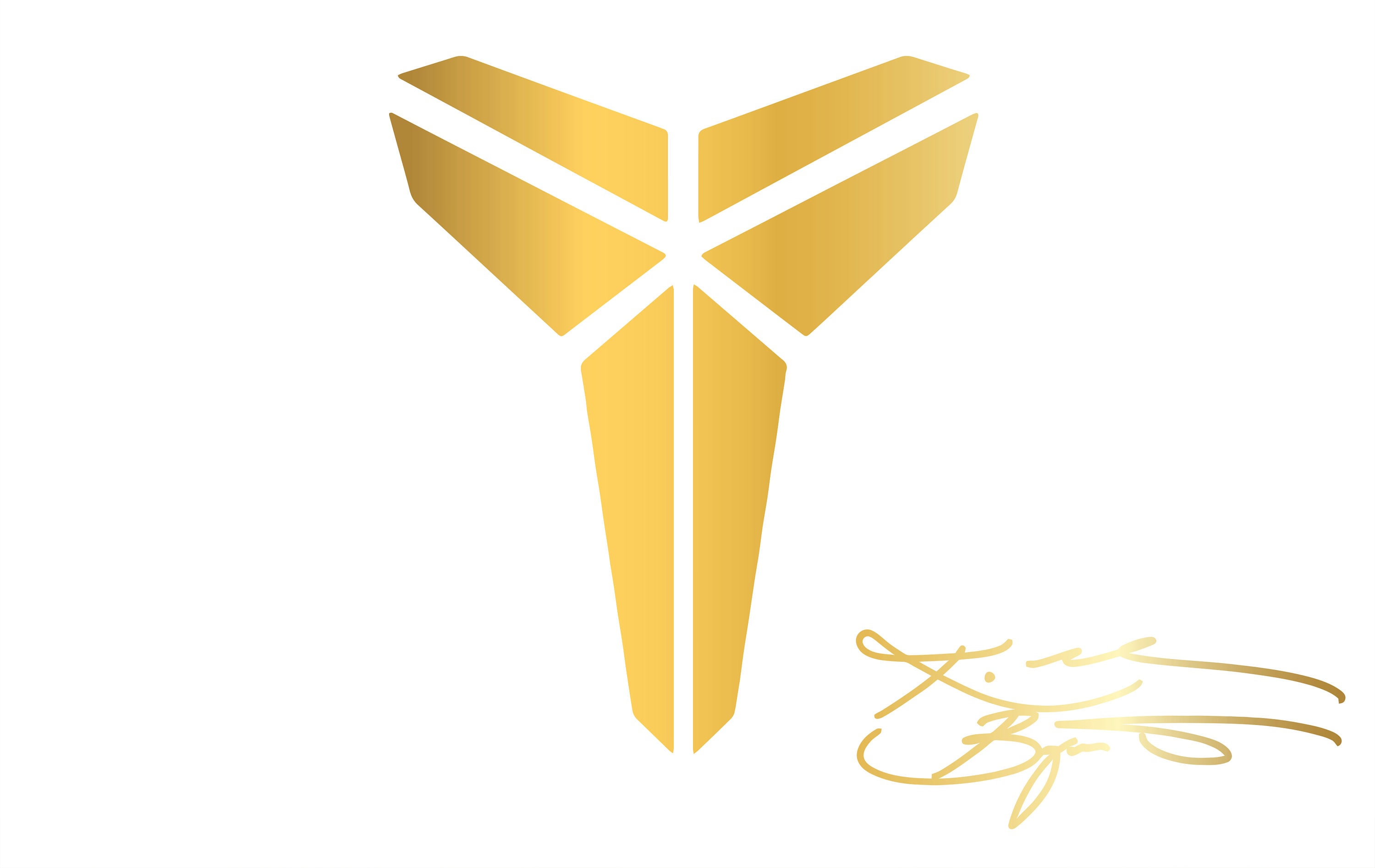 Kobe Bryant Logo y Signature Wall Sticker LA Basketball NBA | Etsy