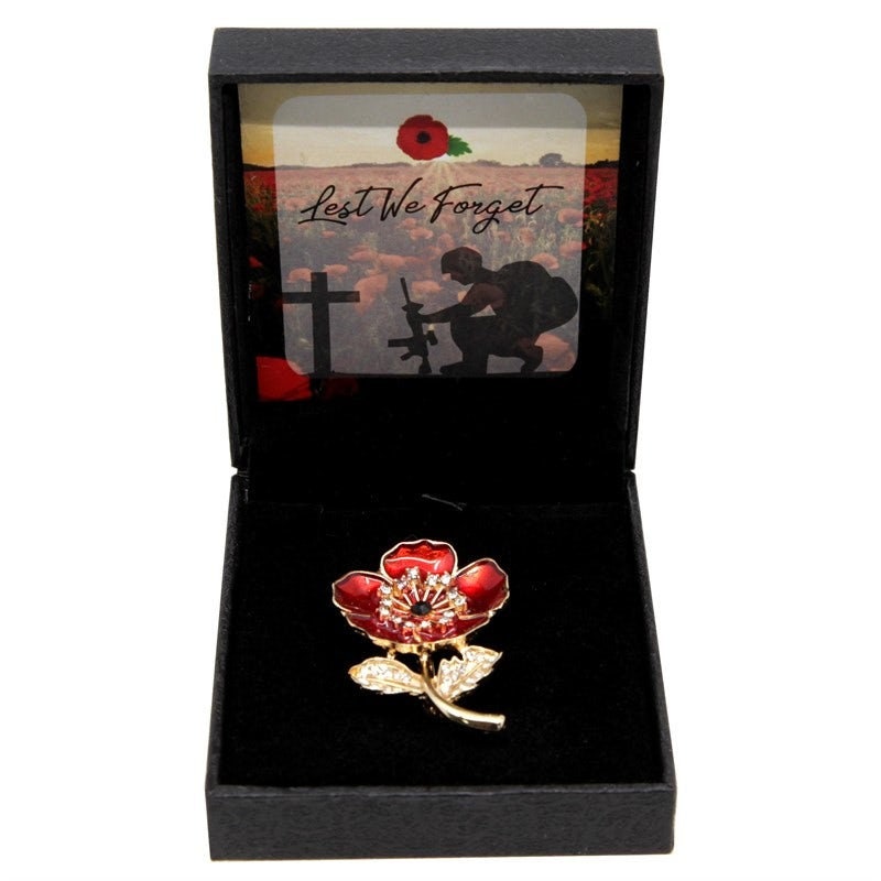 Gold Poppy Pin - Etsy